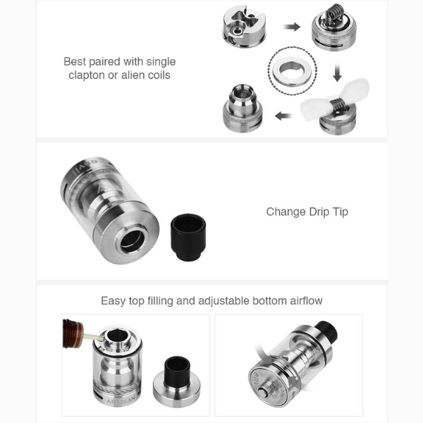 Tank RTA Envii Artisan X14 Vape Shop Đà Nẵng - Hội An