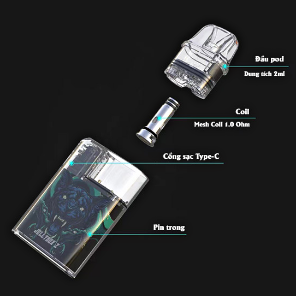 Pod Jelly Box Z by Rincoe X14 Vape Shop Đà Nẵng - Hội An