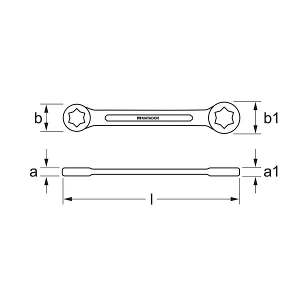 CỜ LÊ VÒNG HAI ĐẦU THẲNG TORX® NGOÀI MATADOR 0221 – germantools