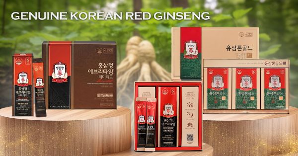 Genuine Korean Red Ginseng (Drink, Tea, Candy, Capsules, Extract)