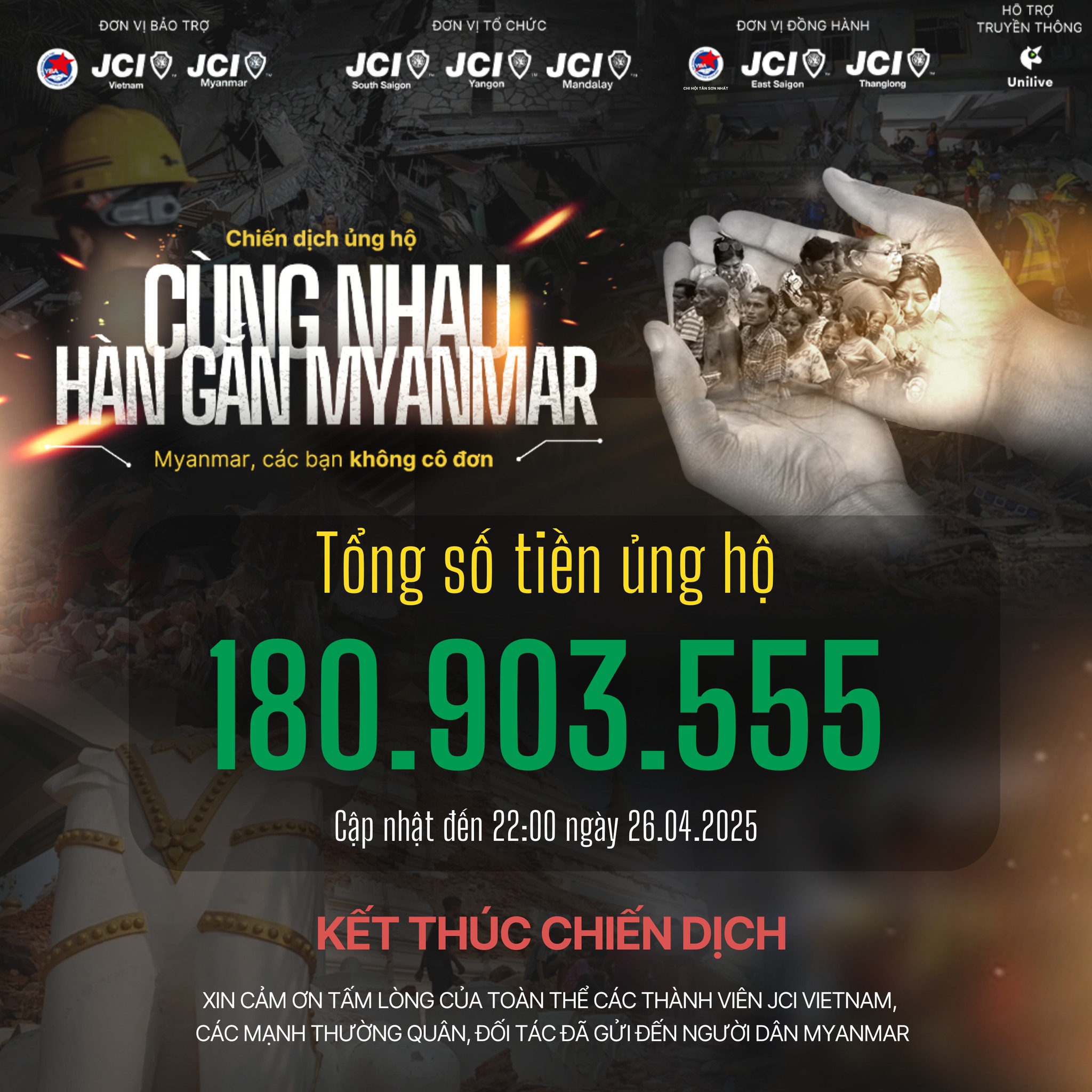 TOGETHER, WE MEND MYANMAR CAMPAIGN - UNILIVE ĐỒNG HÀNH CÙNG CHIẾN DỊ ...