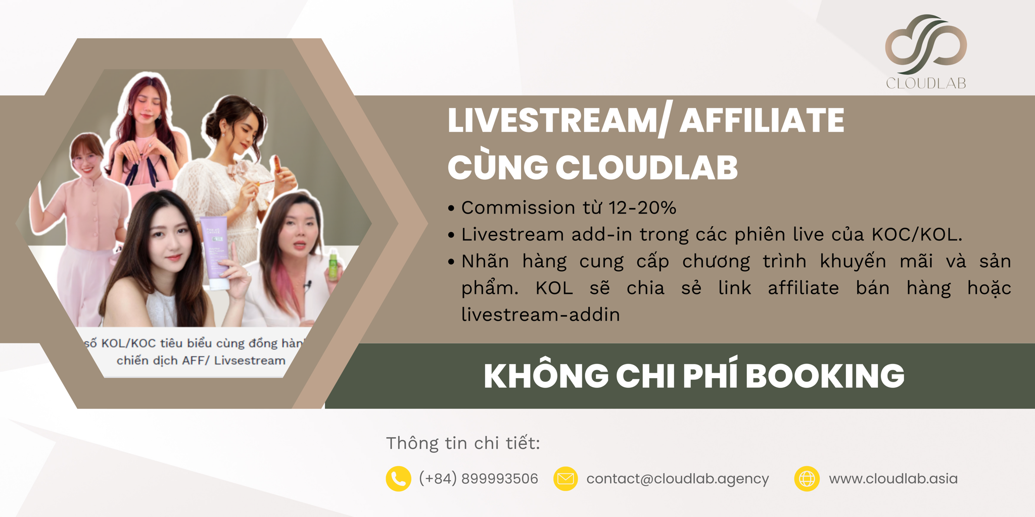 Affiliate KOL KOC cùng Cloudlab Agency – CLOUDLAB VIET NAM