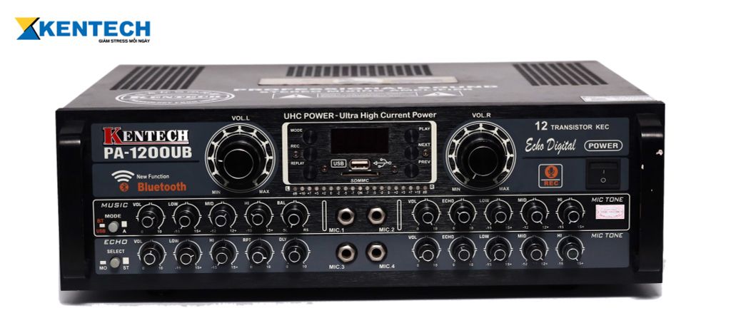 Amply Kentech 1200 UB, amply công suất lớn – Thiết Bị Âm Thanh