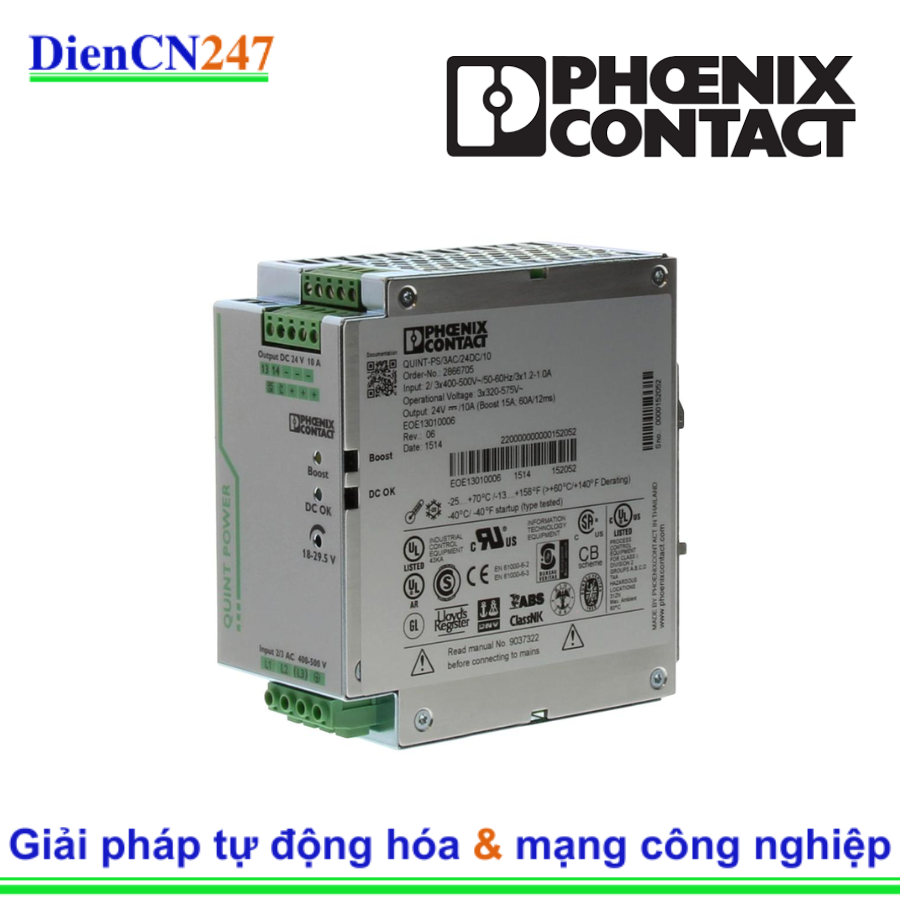 QUINT-PS/ 3AC/24DC/40 – Điện Công Nghiệp 247 - DienCN247
