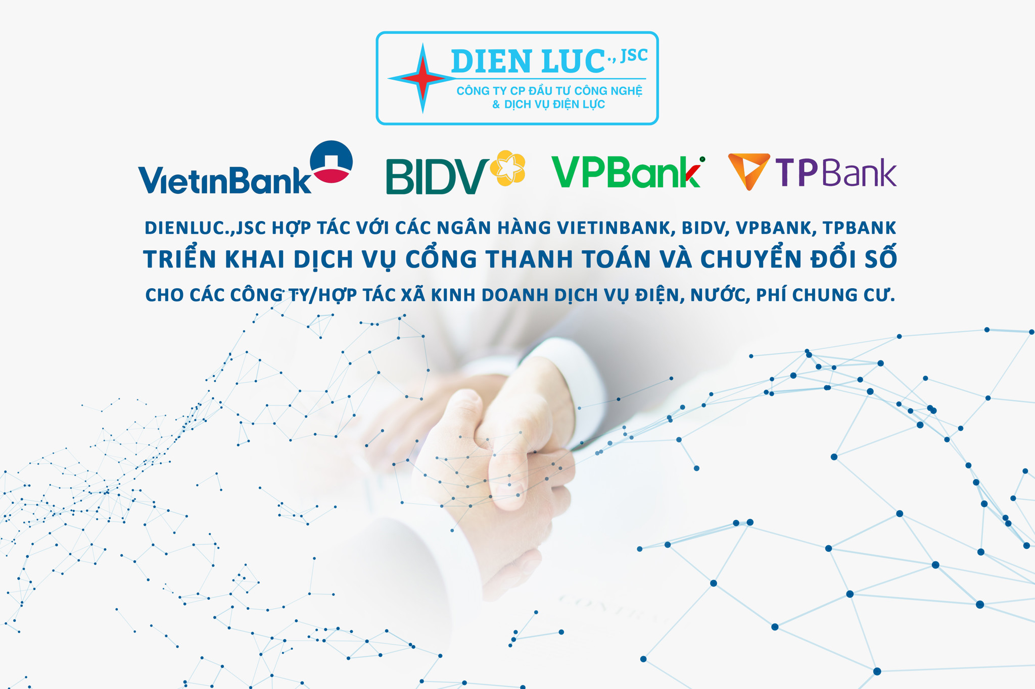 Dien Luc JSC chính thức Kí hợp tác với Ngân hàng triển khai cổng thanh ...