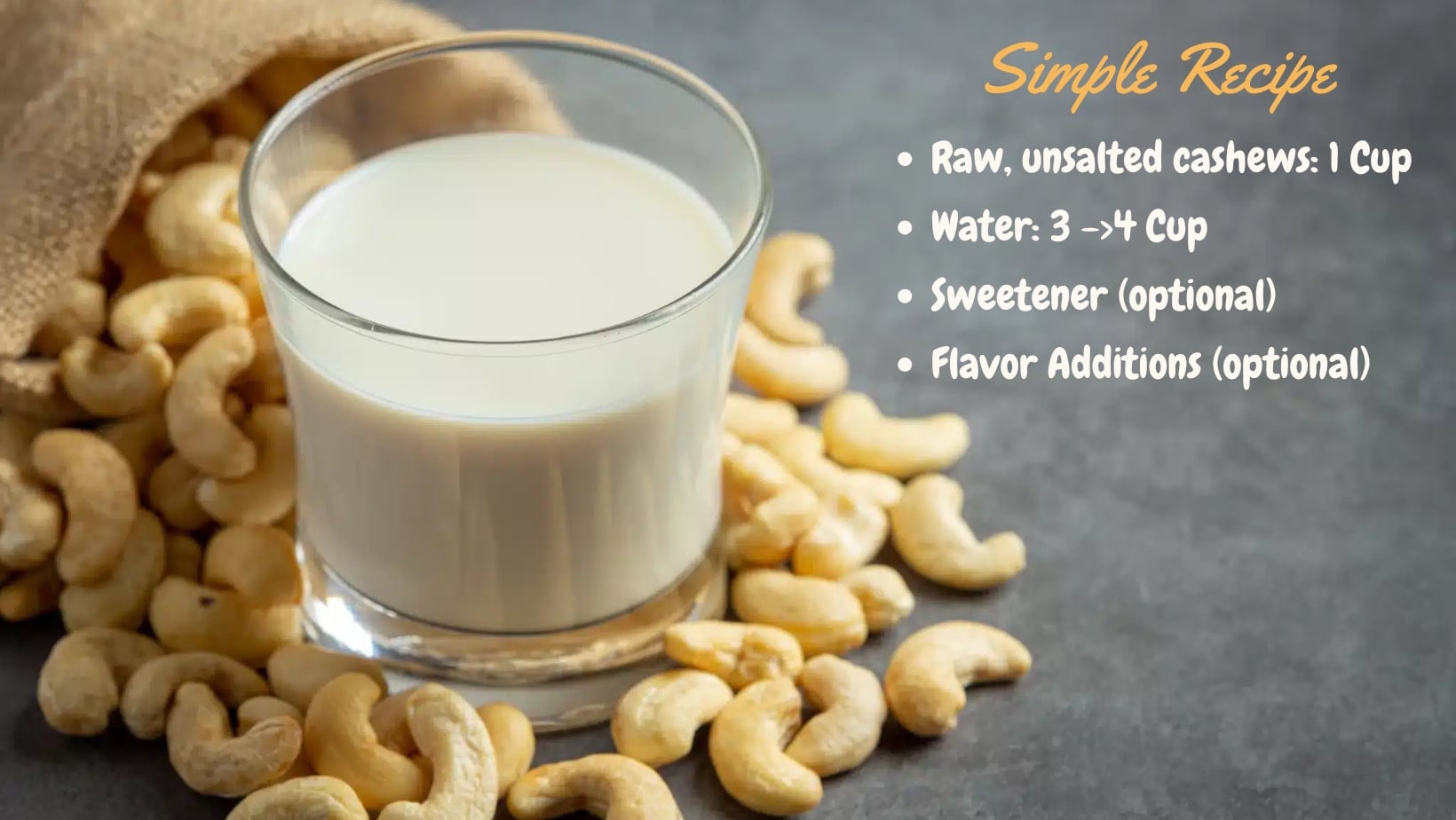 Cashew Milk [Simple Recipe You Can Do at Home] – OTIS BÌNH PHƯỚC