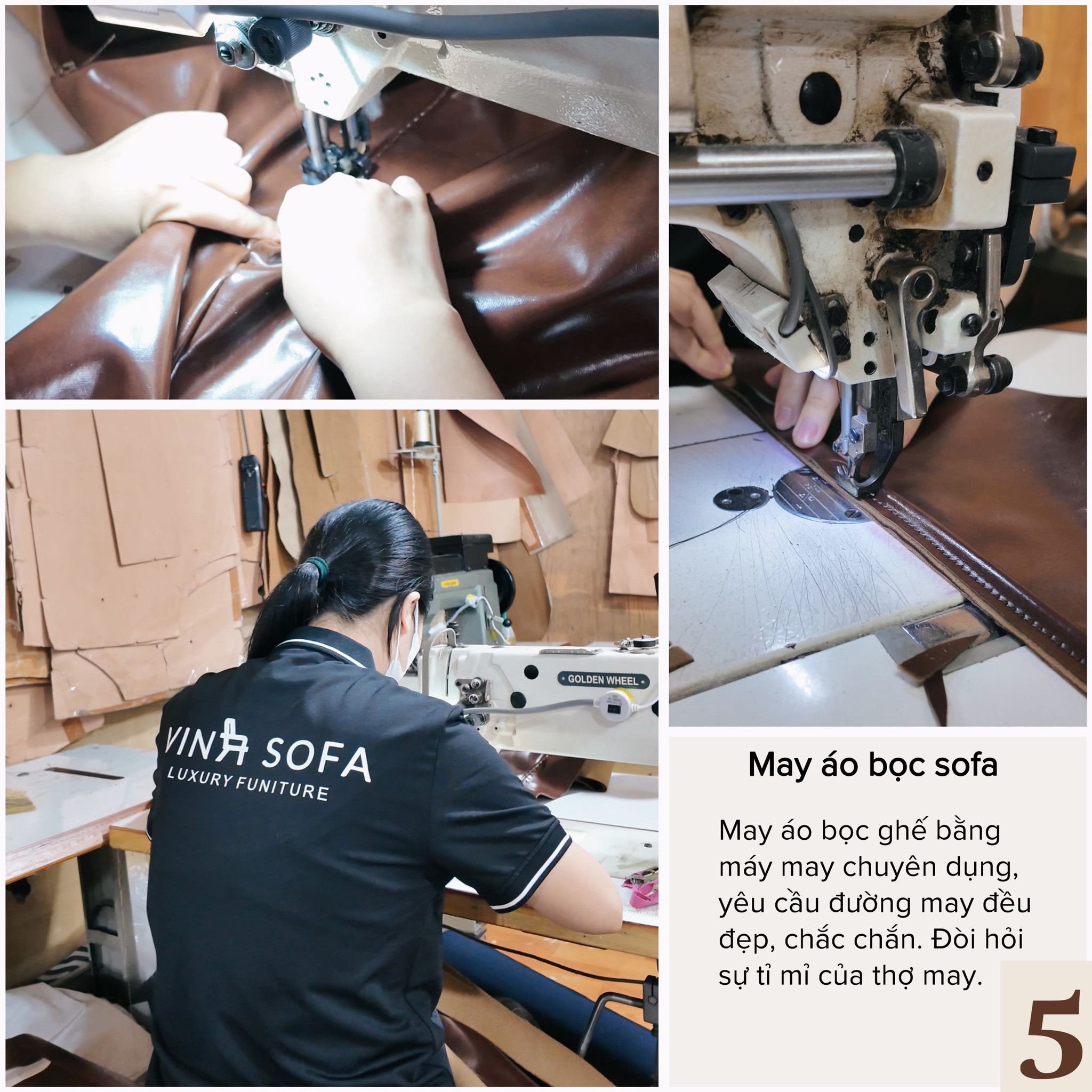 Quy trình sản xuất 7 bước tại VINHSOFA – VINH SOFA
