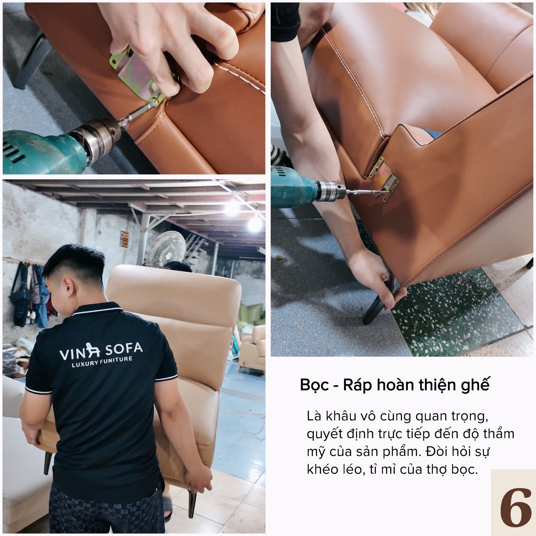 Quy trình sản xuất 7 bước tại VINHSOFA – VINH SOFA