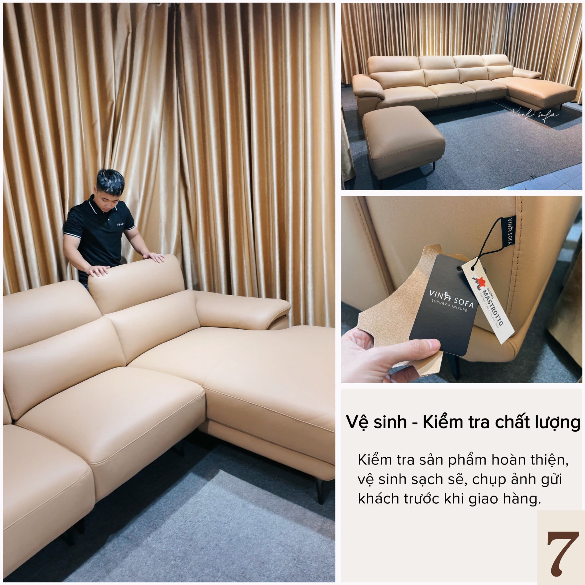 Quy trình sản xuất 7 bước tại VINHSOFA – VINH SOFA