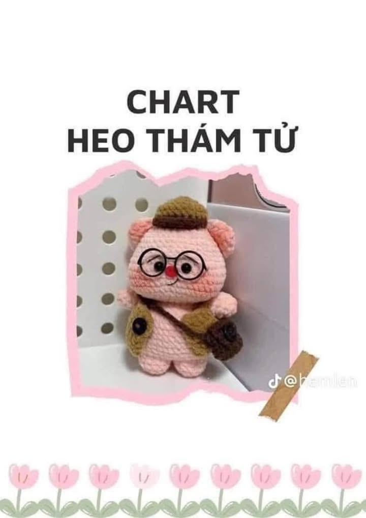 Khám Phá Chart Đan Móc Chú Heo Thám Tử Dễ Thương / 2025-04-05 15:14 ...