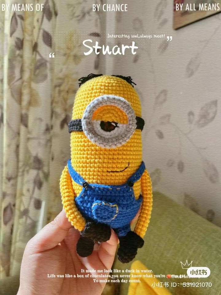 Hướng dẫn đan móc len: Chú Minion Stuart đáng yêu / 2025-04-13 01:07 ...