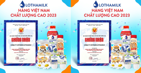 Chứng nhận Hàng Việt Nam Chất Lượng Cao - LothaMilk