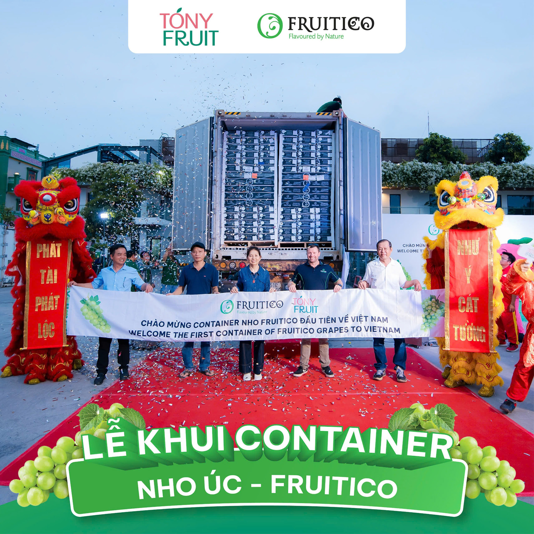 NHÌN LẠI KHOẢNH KHẮC TRỌNG ĐẠI “ĐÓN CHÀO” NHO FRUITICO MÙA VỤ 2025 TẠI ...