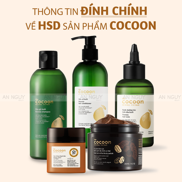 THÔNG TIN ĐÍNH CHÍNH VỀ HSD SẢN PHẨM COCOON – annguy.beauty