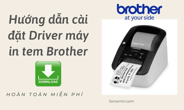 Driver máy in tem nhãn Brother QL-700, QL 800