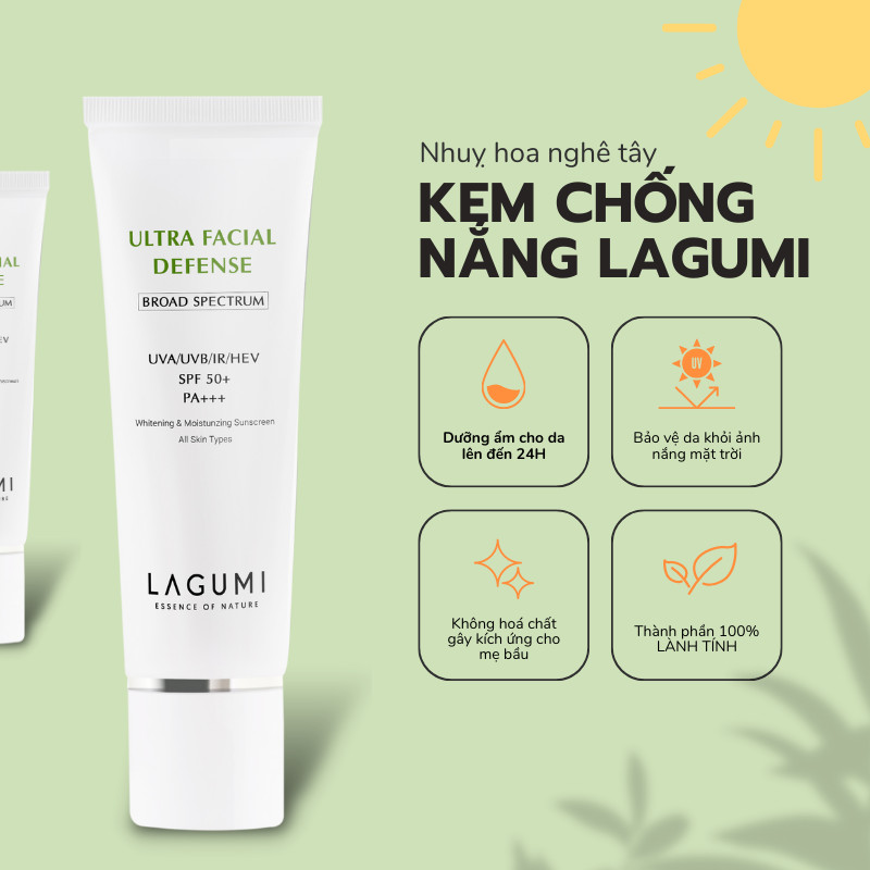 Review kem chống nắng vật lý - Lagumi
