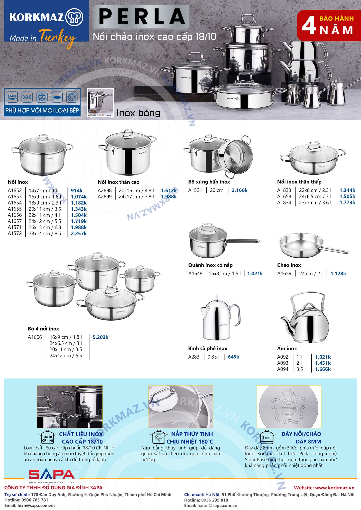 Catalogue Korkmaz – Nhập khẩu và phân phối chính hãng thương hiệu gia ...