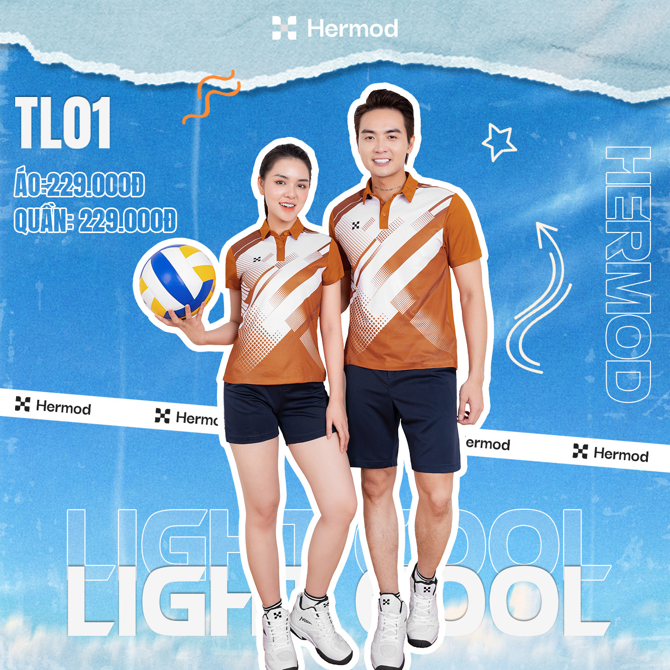 Xu Hướng Đồ Thể Thao Bóng Chuyền Nam Hermod 2025 Đừng Bỏ Lỡ