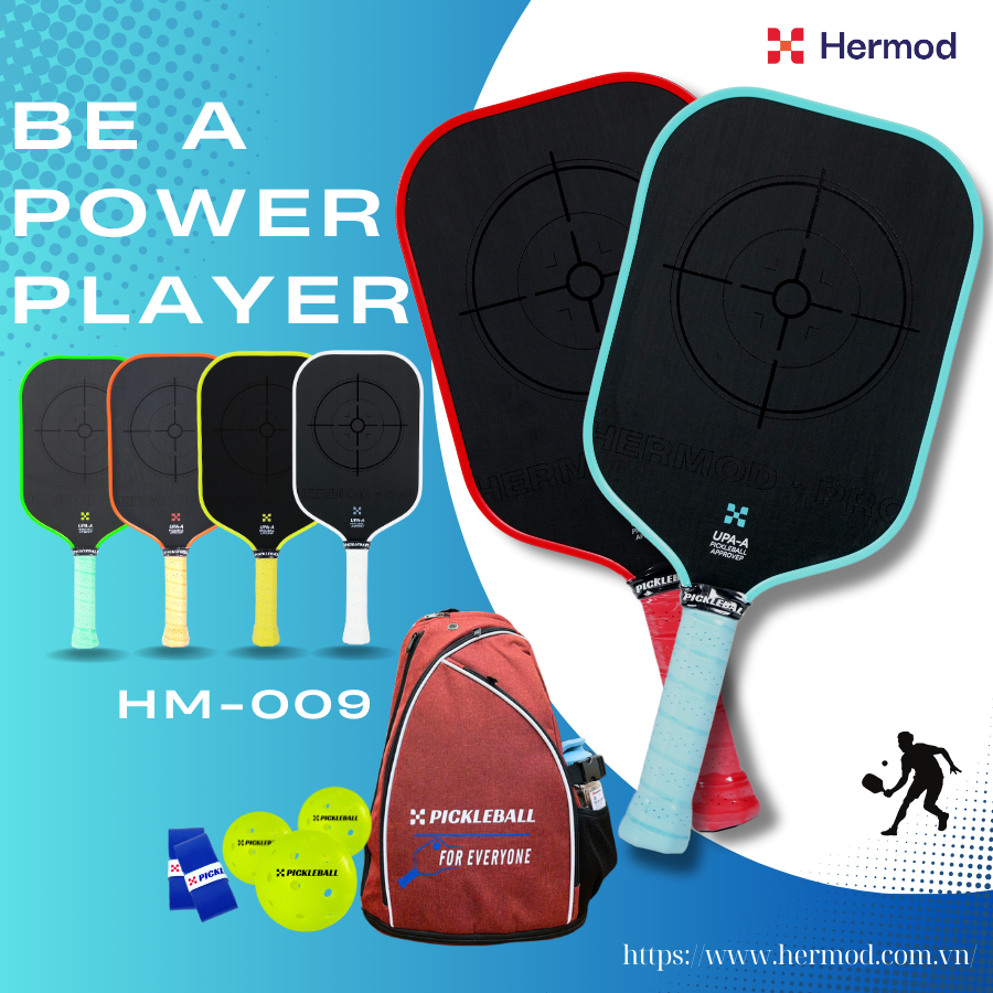 RA MẮT BST VỢT PICKLEBALL HM009 – CHUẨN XÁC & BÙNG NỔ SỨC MẠNH! - Hermod