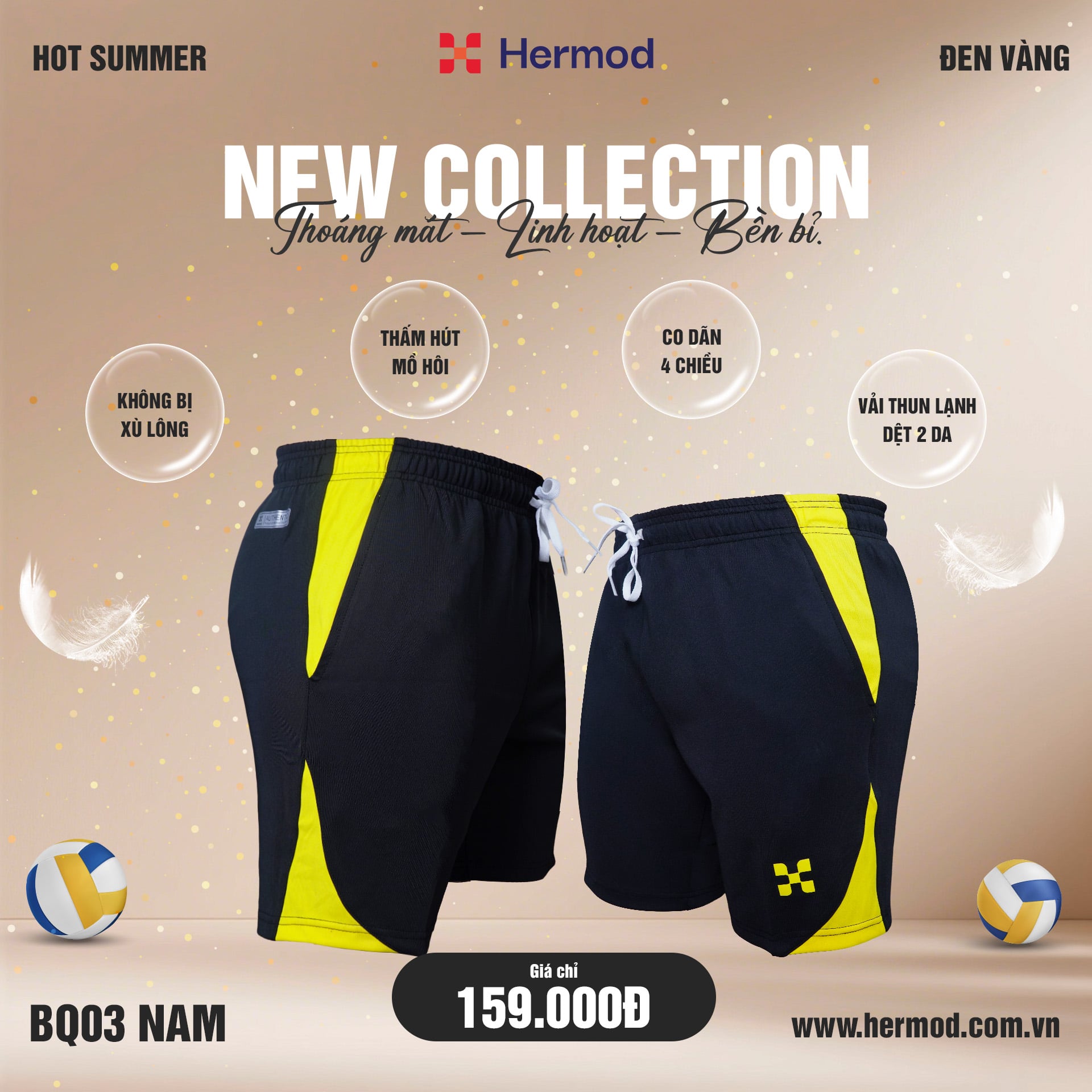 MẶC LÀ MÊ CHƠI LÀ PHÊ BUNG LỤA CÙNG BST BQ03 - Hermod