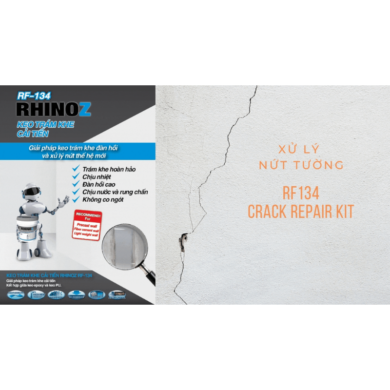 Keo xử lý nứt, thấm chuyên dụng RF134 | crack repair sealant