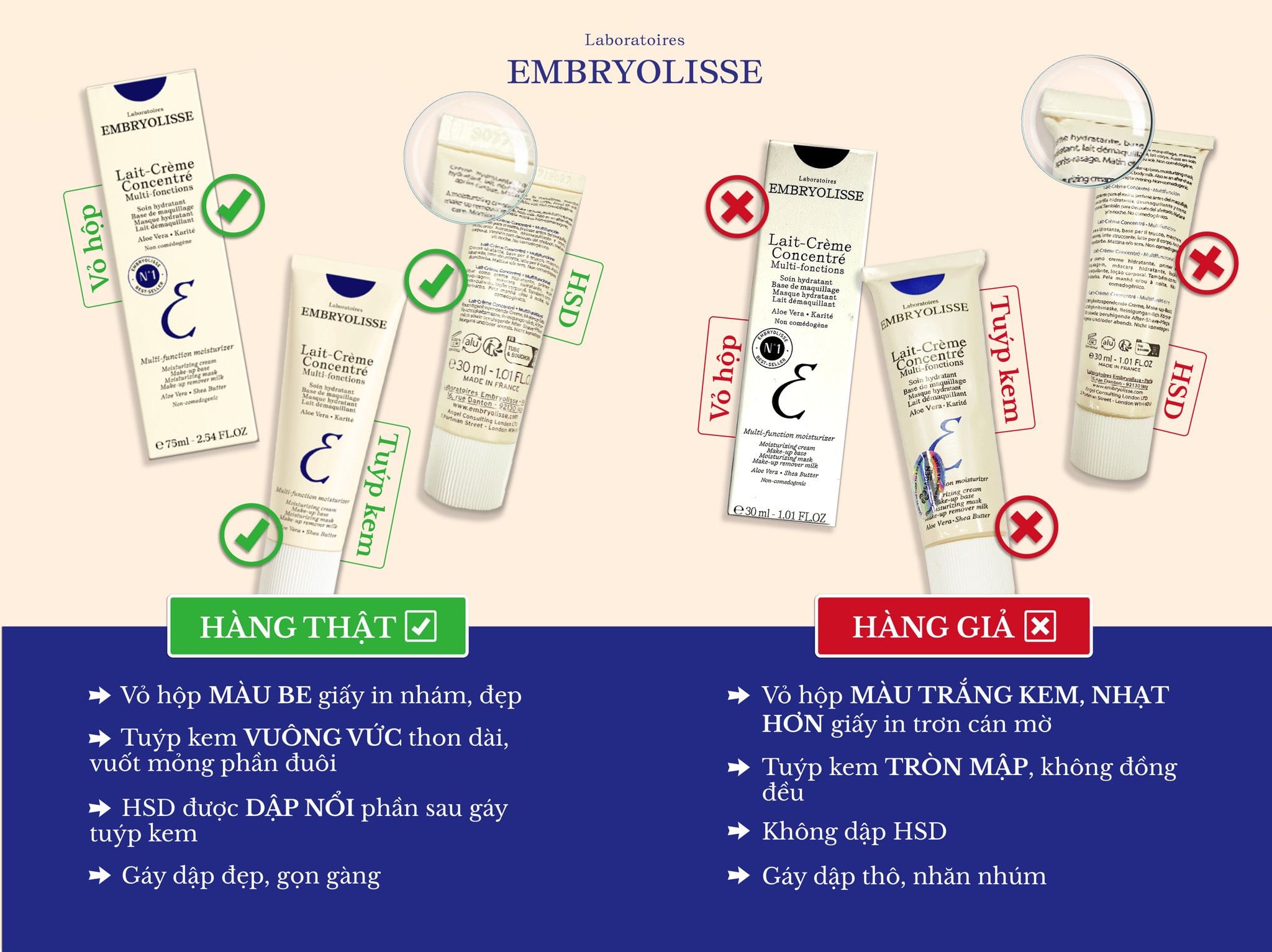 Cách Phân Biệt Kem dưỡng Embryolisse Thật – Giả Đơn Giản Mà Hiệu Quả ...