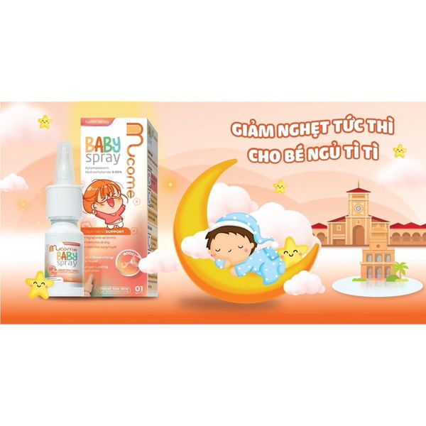 Mucome Baby Spray 10ml Có Tốt Không?Giá Bao Nhiêu?