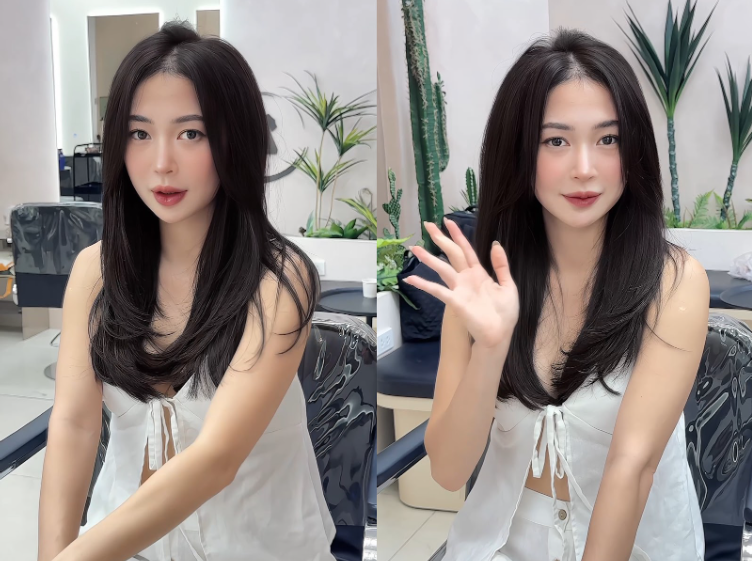 Cô nàng SunHT vào mùa tóc bay với phong cách dịu dàng – GU HAIR SALON