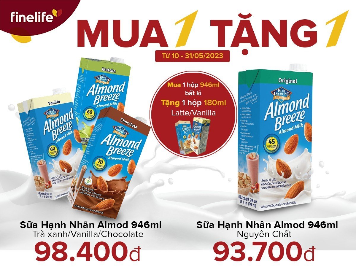 [MUA 1 TẶNG 1] TIN VUI CHO NGƯỜI UỐNG SỮA HẠT – Siêu Thị Cao Cấp Finelife