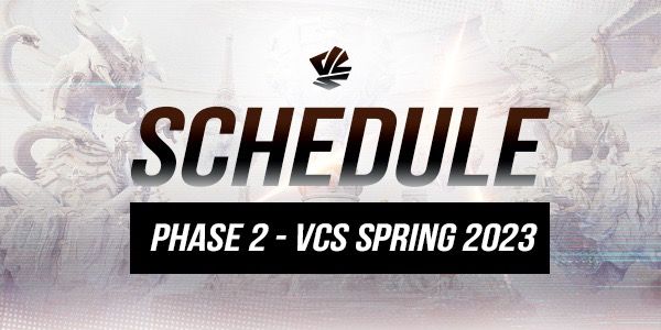 SPRING 2023 VCS SPRING SCHEDULE - TEAM FLASH LOL