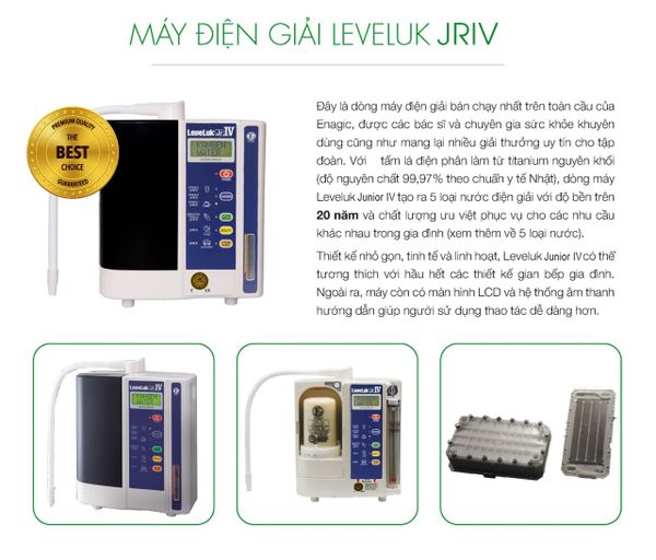 Máy Lọc Nước Ion Kiềm KANGEN LEVELUK JRIV - JR4 Mới NEW FULLBOX ...