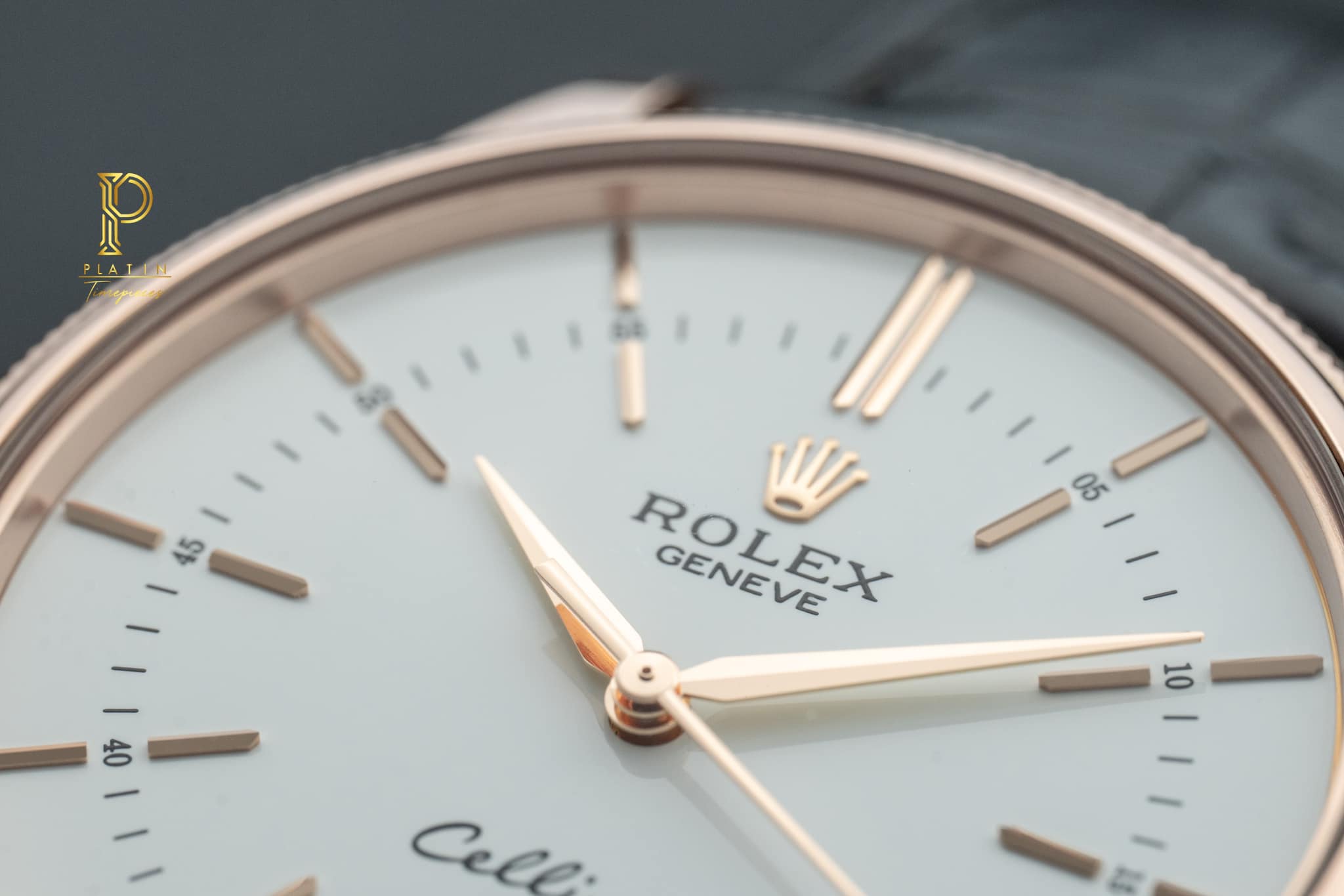Đồng Hồ Rolex Cellini Time 50505 Mặt Số Trắng– Platin Timepieces