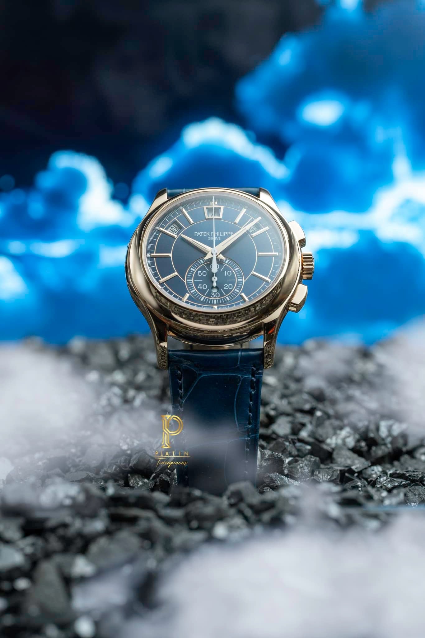 Đồng hồ Patek Philippe Complications 5905R-010 Mặt số xanh blue– Platin ...