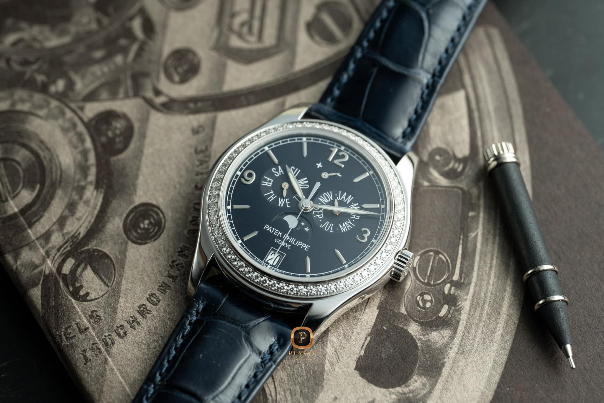 Đồng hồ Patek Philippe Complications 5147G-001 Mặt số xanh navy blue ...