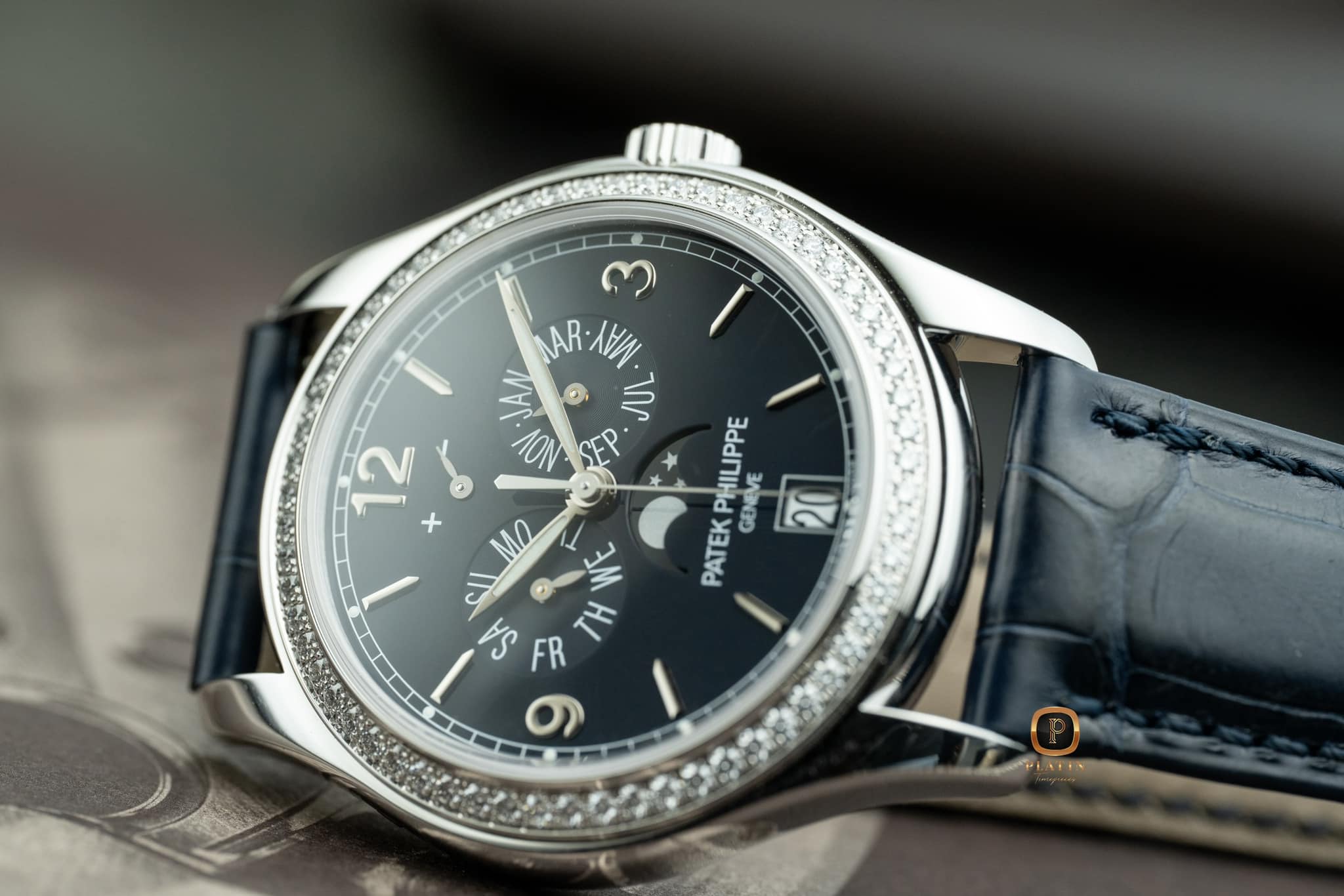 Đồng hồ Patek Philippe Complications 5147G-001 Mặt số xanh navy blue ...