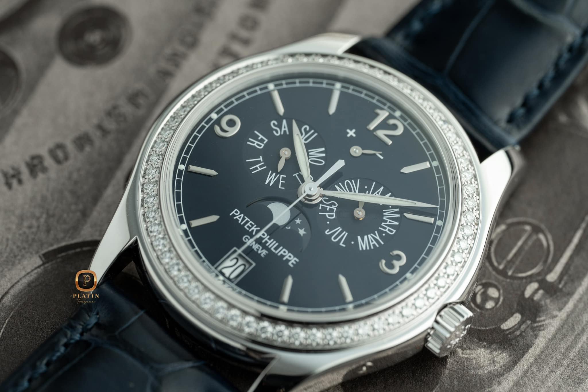 Đồng hồ Patek Philippe Complications 5147G-001 Mặt số xanh navy blue ...