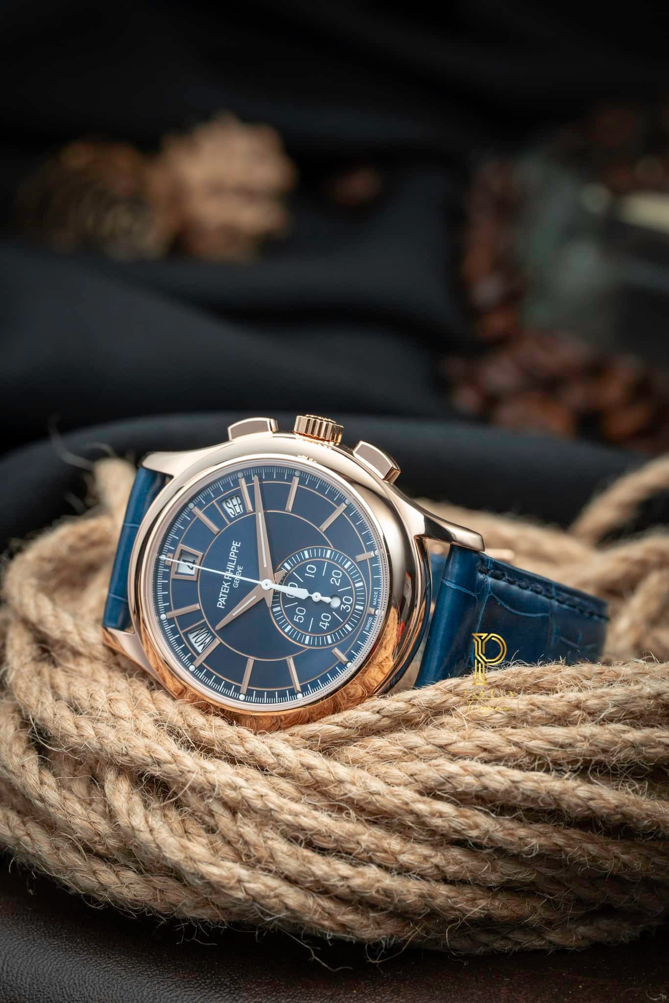 Đồng hồ Patek Philippe Complications 5905R-010 Mặt số xanh blue– Platin ...