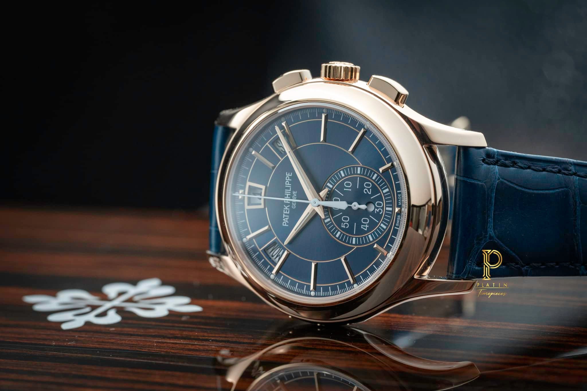 Đồng hồ Patek Philippe Complications 5905R-010 Mặt số xanh blue– Platin ...