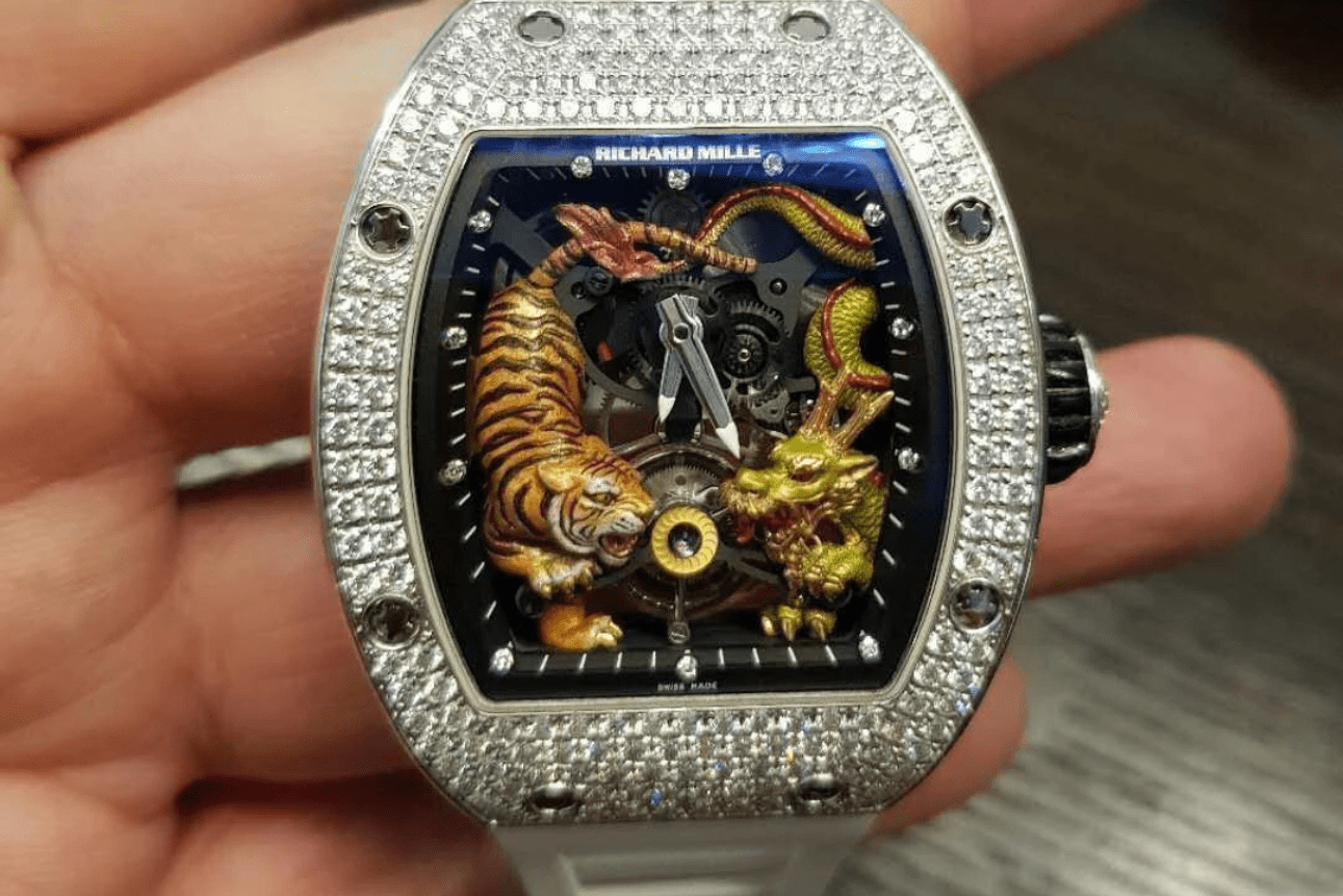 Đồng Hồ Richard Mille RM 07-01 Ladies Vàng Hồng Đính Kim Cương– Platin ...