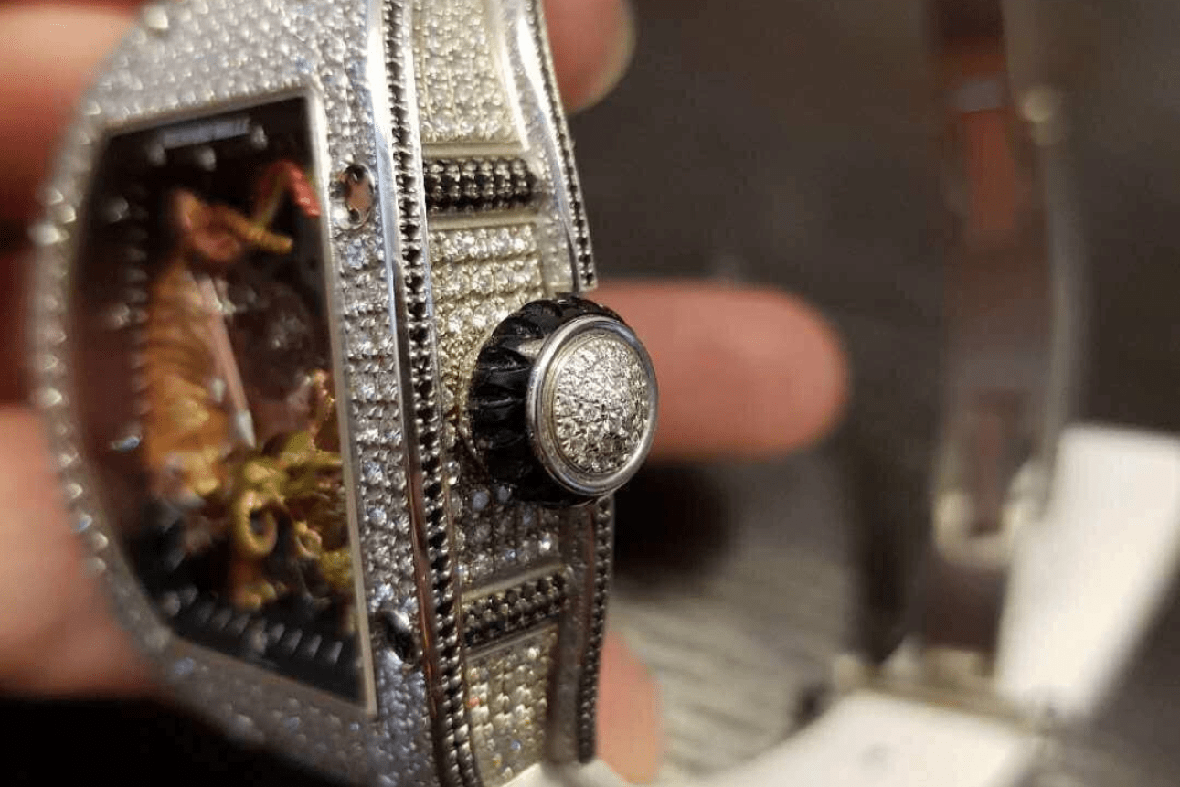 Đồng Hồ Richard Mille RM 07-01 Ladies Vàng Hồng Đính Kim Cương– Platin ...