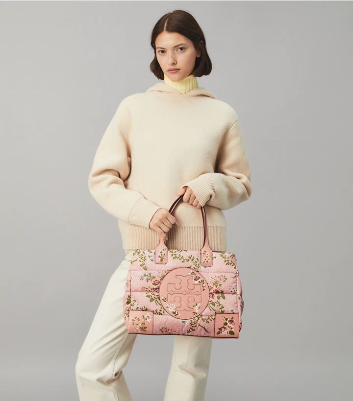 Tory Burch Ella Brocade Mini Puffer Tote – Factory Outlet