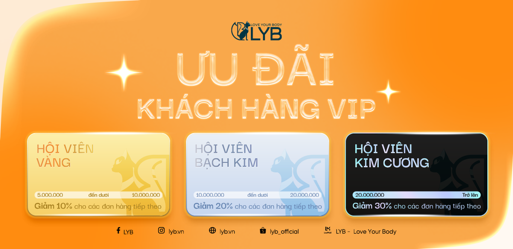 Chính sách hội viên – LYB Official Store - Your body loves you, love it