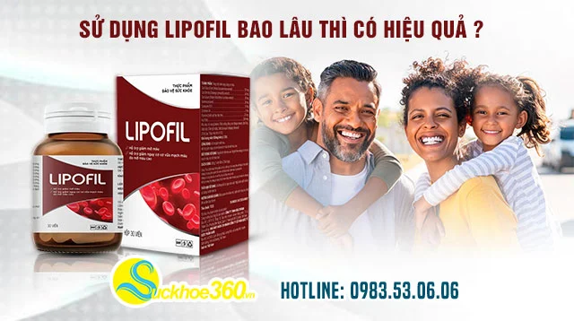 Sử dụng Lipofil bao lâu thì có hiệu quả? Có tốt không