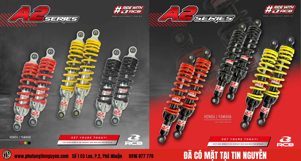PHUỘC RCB A2 SERIES – CẢI TIẾN ĐỈNH CAO, HIỆU SUẤT VƯỢT TRỘI!