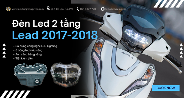 Đèn led 2 tầng ZHIPAT cho LEAD 2017-2018