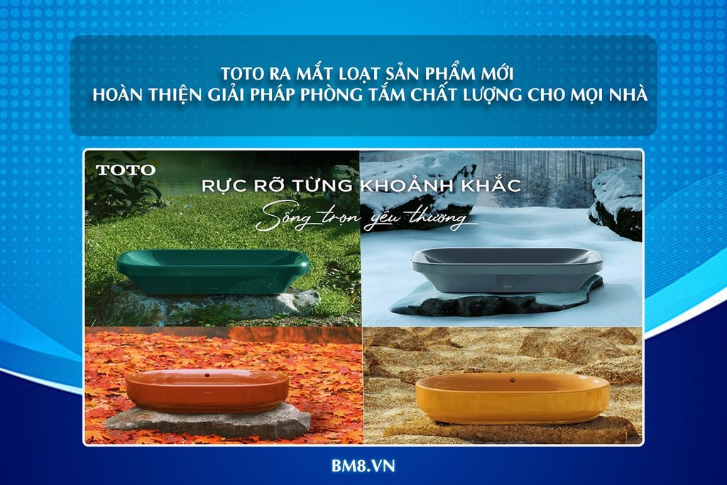 TOTO RA MẮT LOẠT SẢN PHẨM MỚI 2025 – THIẾT BỊ VỆ SINH BÙI MINH