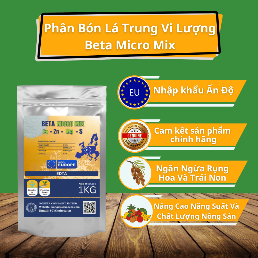 Phân Bón Lá Trung Vi Lượng Beta Micro Mix - Tăng Năng Suất Cây Trồng C – Nông Dược Kobeta