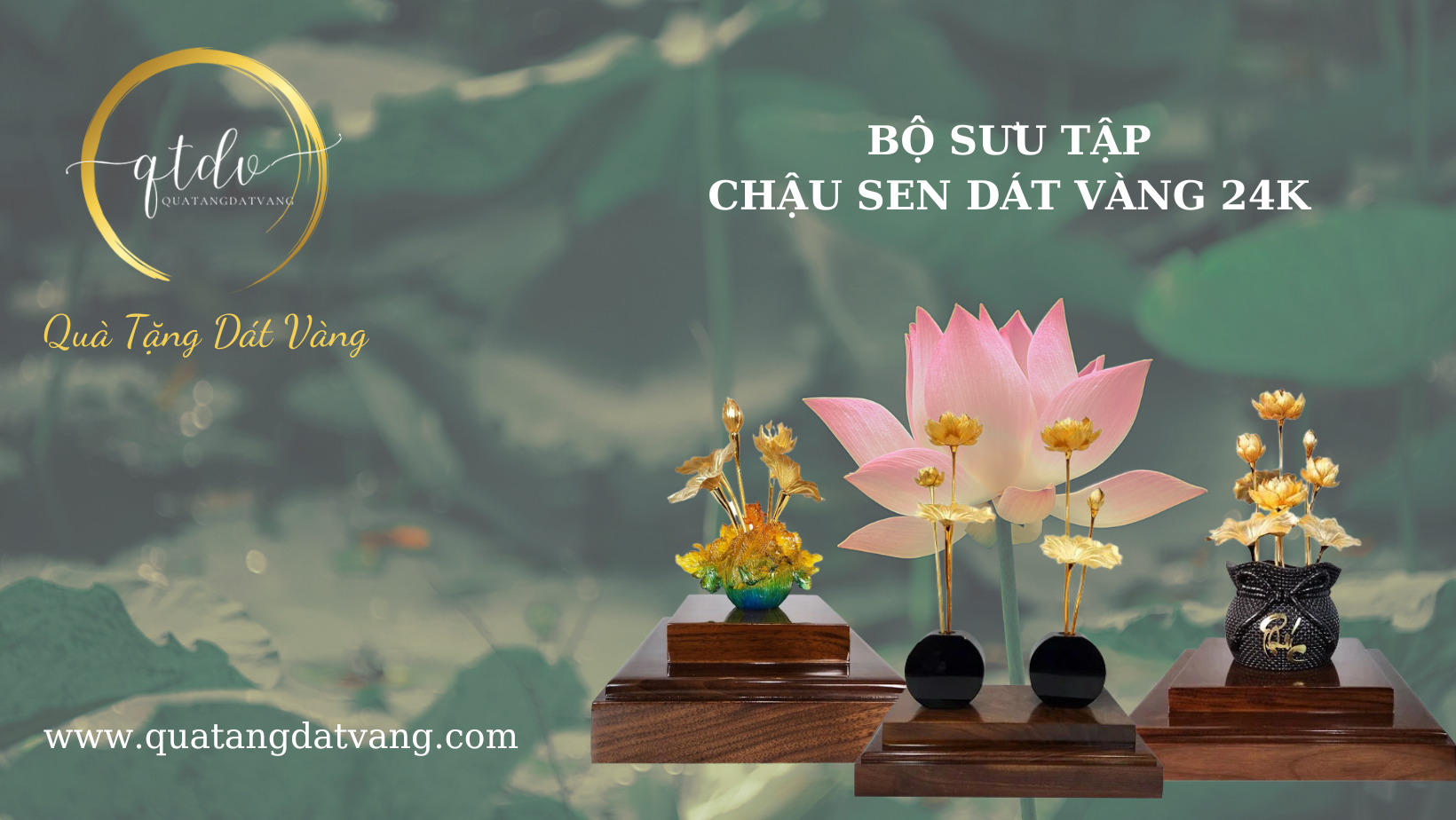 Ý Nghĩa Phong Thủy Của Chậu Sen Dát Vàng Trong Nhà Ở– Quà tặng dát vàng