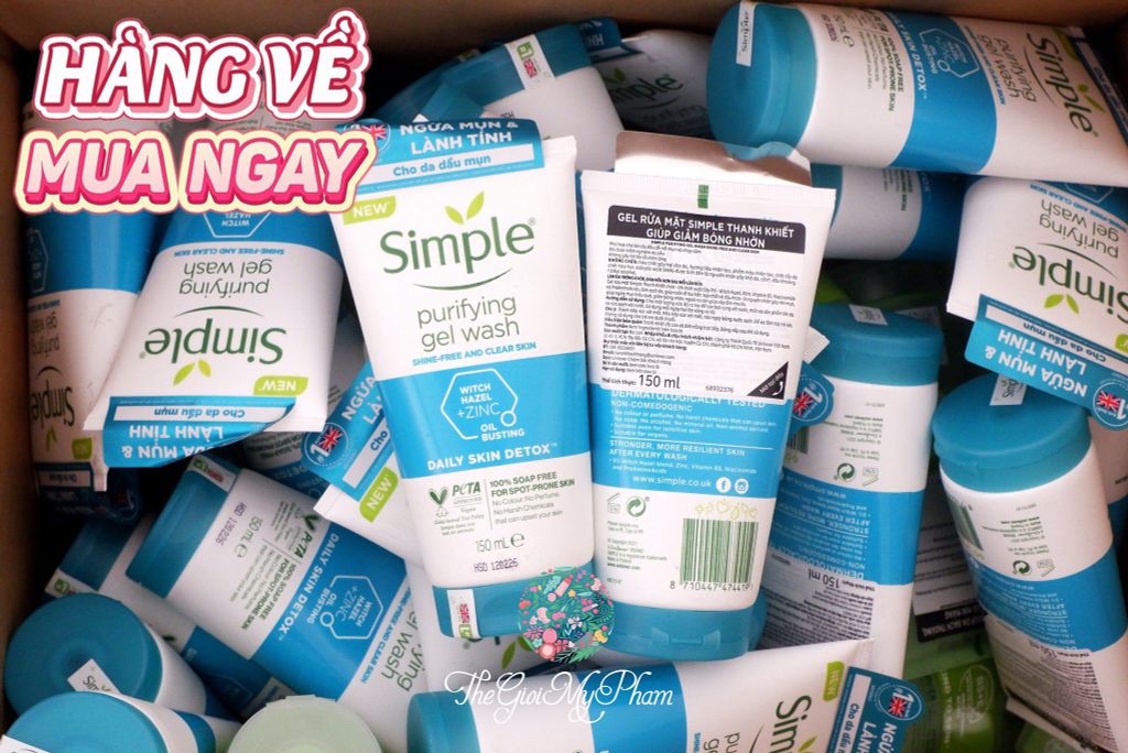 Simple - SRM Purifying Gel Wash Daily Skin Detox 150mlSimple - SRM ...