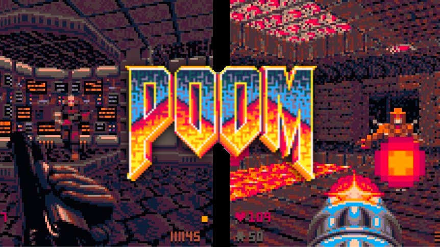 Mời anh em trải nghiệm miễn phí Doom phiên bản 8-bit đầy hoài niệm ...